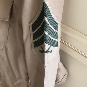 USMC | Shirts | Mens Wool Tropical Khaki Tan Marines Uniform Shirt W ...